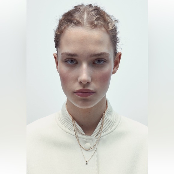 Zara | Jewelry | Zara Pack Of Rhinestone Chains Golden New With Tags ...